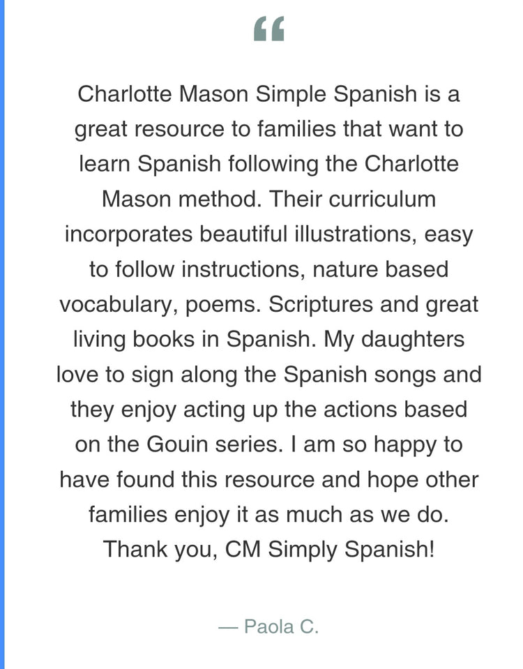 Charlotte Mason Simple Languages