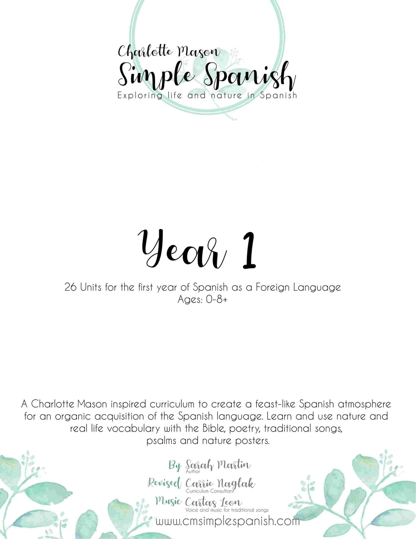 Year 1 Bundle of Spanish Curriculum for Homeschoolers – Charlotte Mason ...